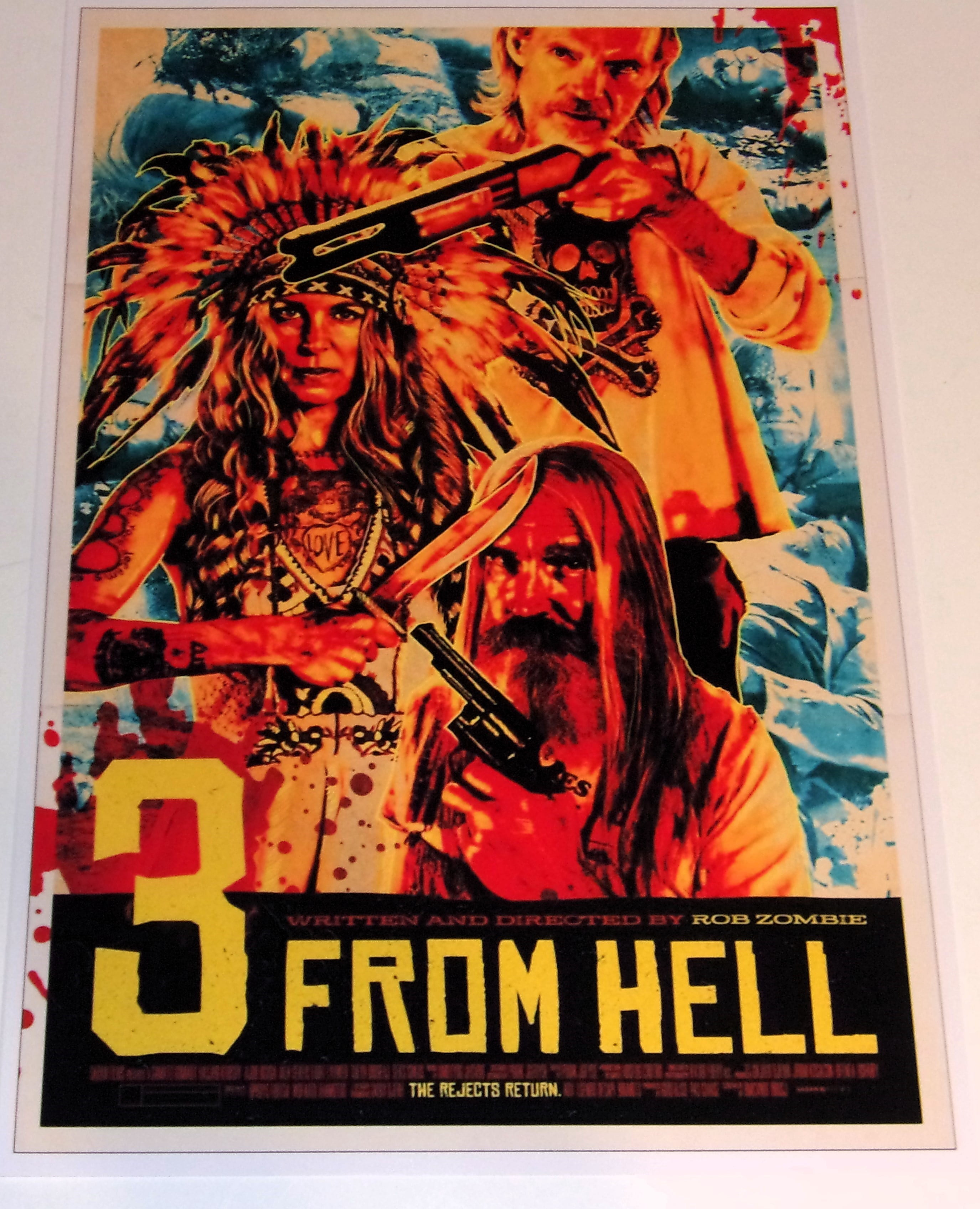3 From Hell Rob Zombie Horror Poster 2019 Sid Haig 19"x13" Bill Moseley ...
