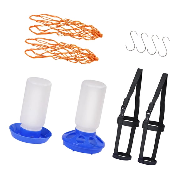 3. High-Capacity Chicken Feeder & Waterer Combo Set Spillproof Design ...