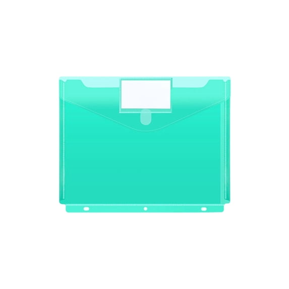 3-Hole A4 Document Pouch with Label, Durable Office File Organizer ...