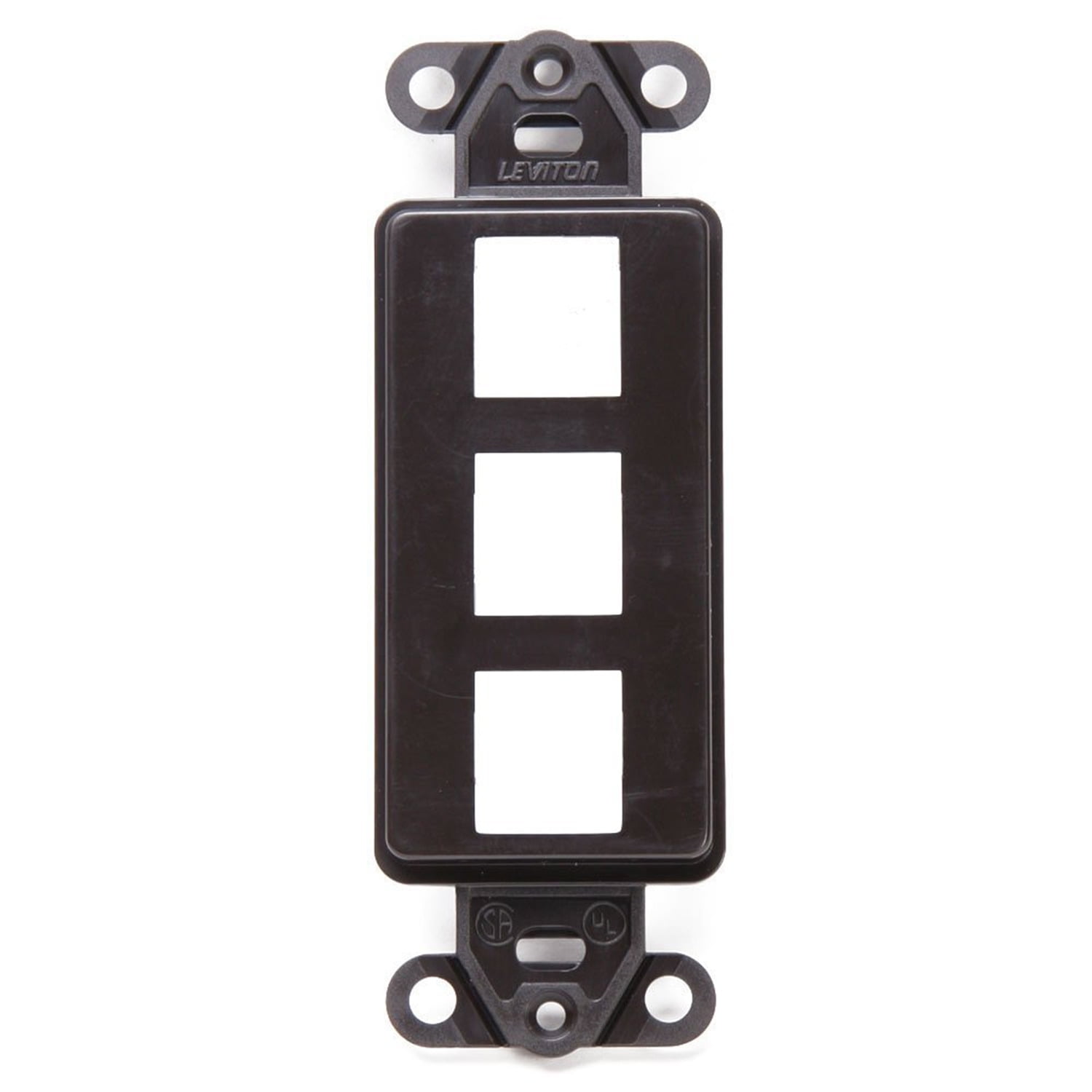 3 Hole Blank Decora Plate White-Color:Brown - Walmart.com