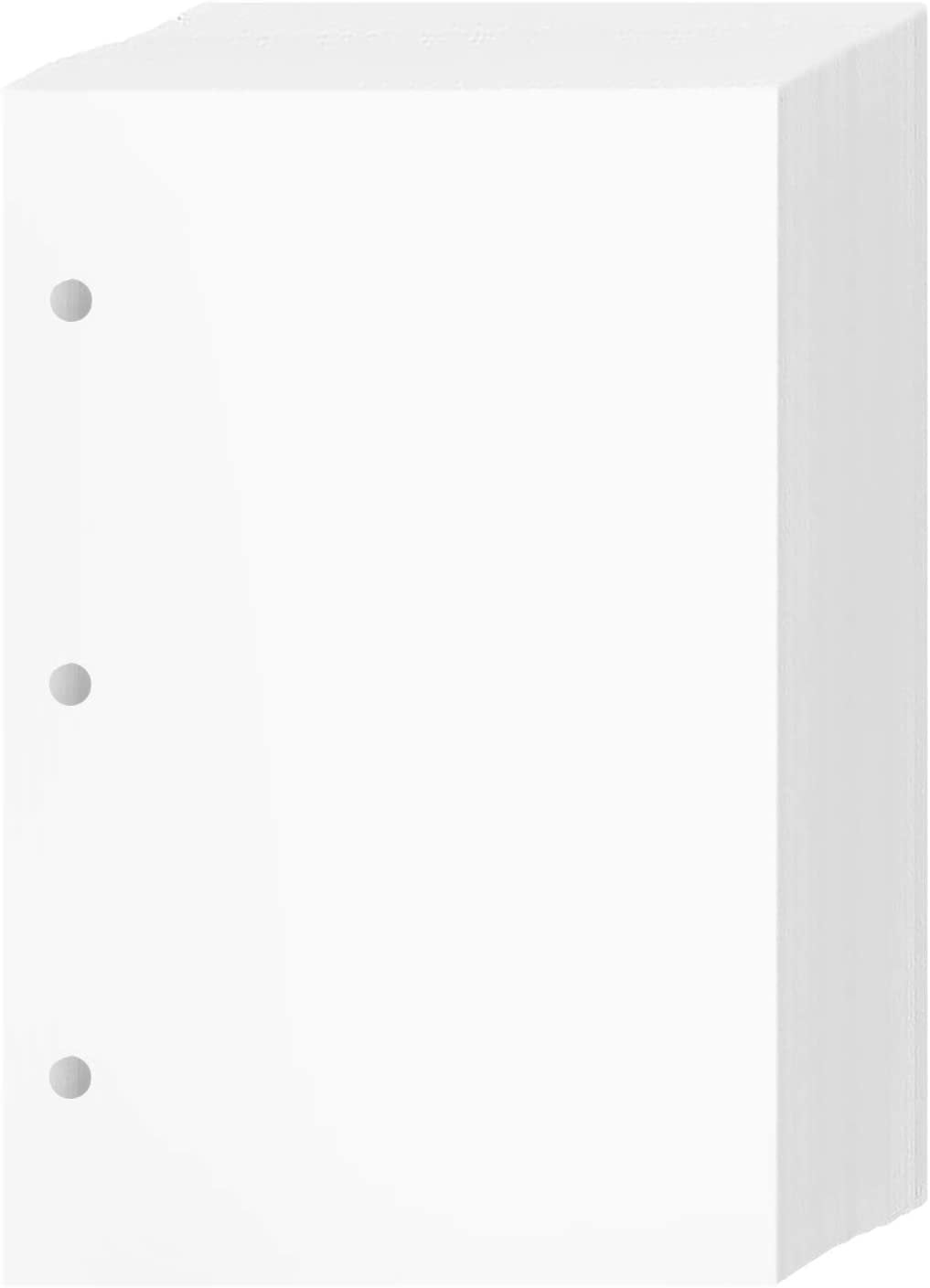 3 Hole Punched Bright White Half Letter Size Regular Paper - For 3 Ring ...