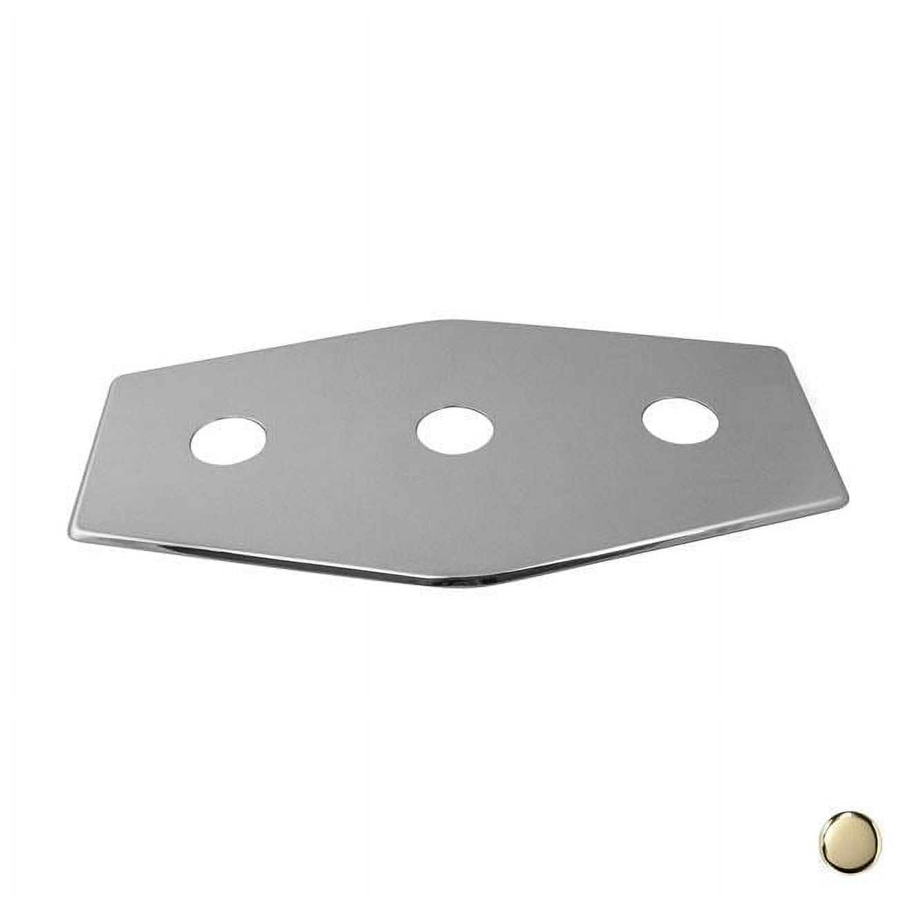 3-Hole Remodel Plate in Polished Brass - Walmart.com