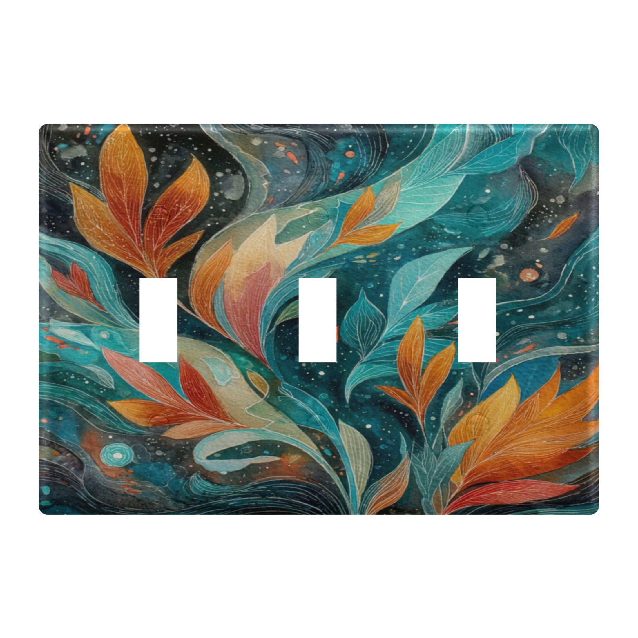 3-Hole Switch Plate Cover Faceplates Covers Smooth Rounded Corners ...