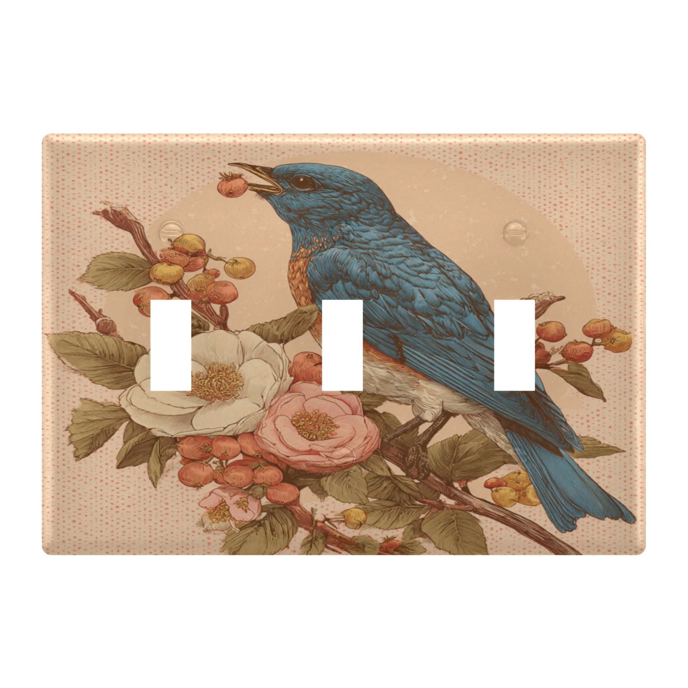 3-Hole Switch Plate Cover Faceplates Covers Smooth Rounded Corners ...