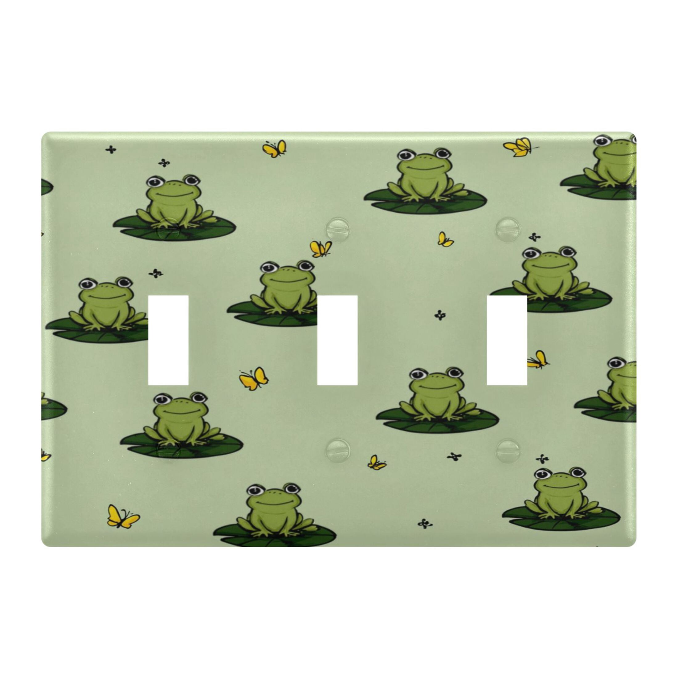 3-Hole Switch Plate Cover Faceplates Covers Smooth Rounded Corners Cute ...