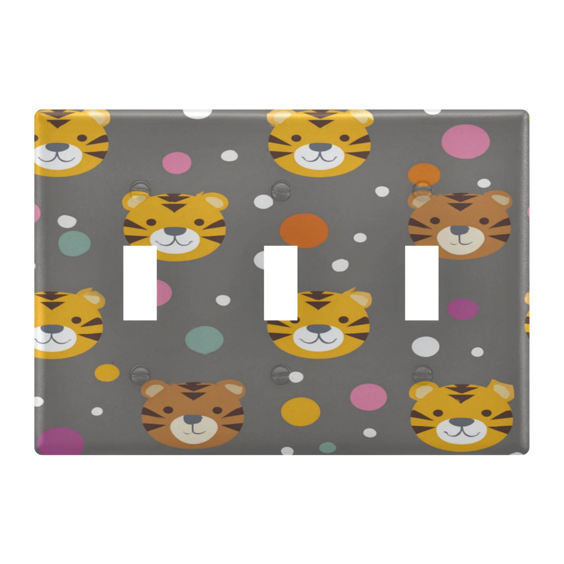 3-Hole Switch Plate Cover Faceplates Covers Smooth Rounded Corners Cute ...
