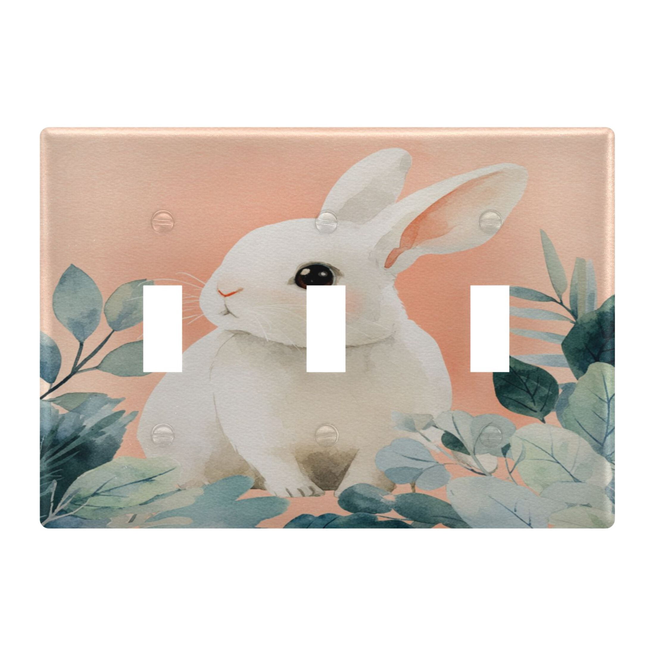 3-Hole Switch Plate Cover Faceplates Covers Smooth Rounded Corners Cute ...