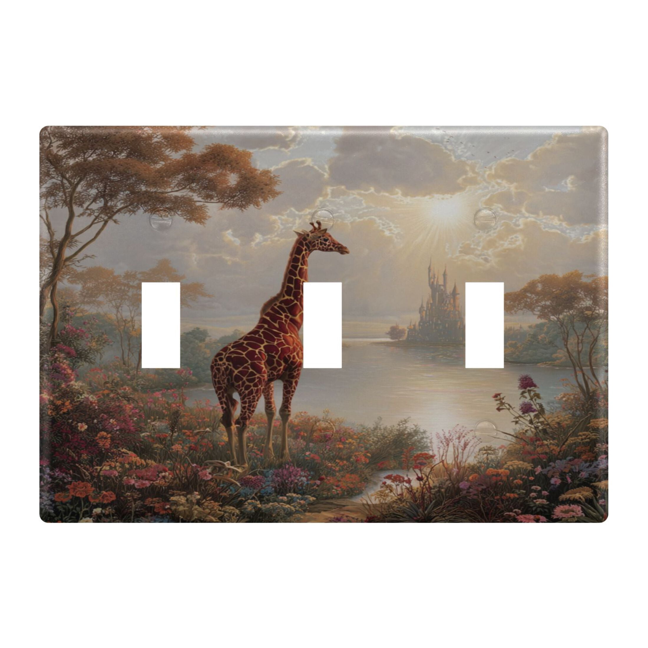 3-Hole Switch Plate Cover Faceplates Covers Smooth Rounded Corners Oil ...