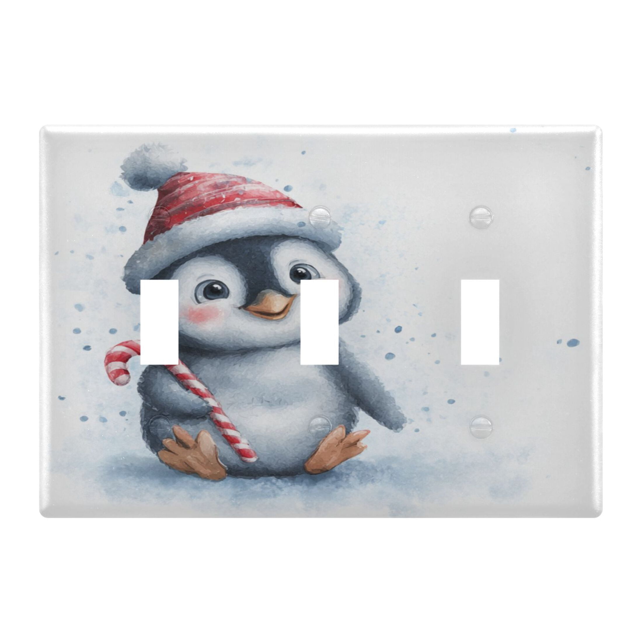 3-Hole Switch Plate Cover Faceplates Covers Smooth Rounded Corners ...