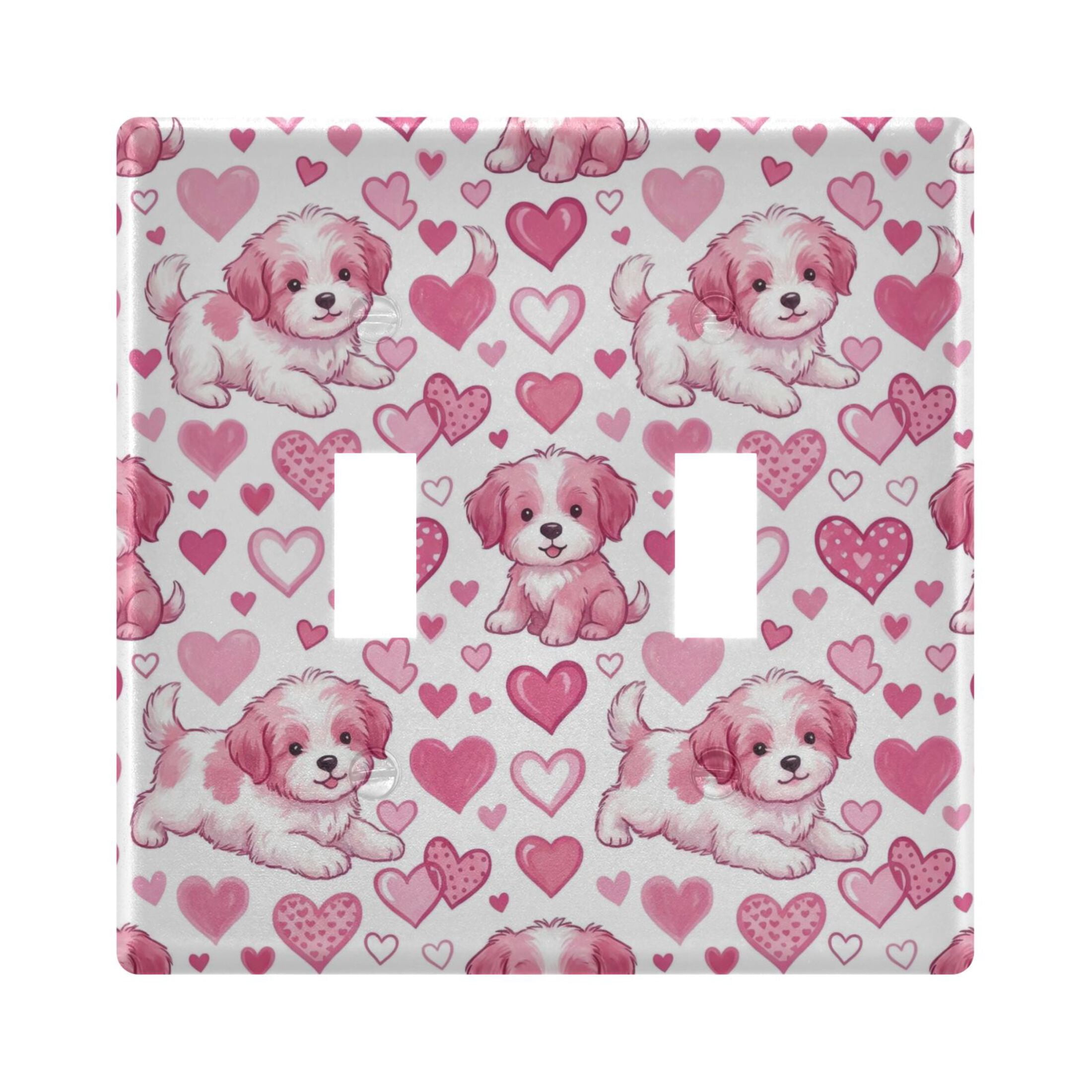 3-Hole Switch Plate Cover Faceplates Covers Smooth Rounded Corners Pink ...