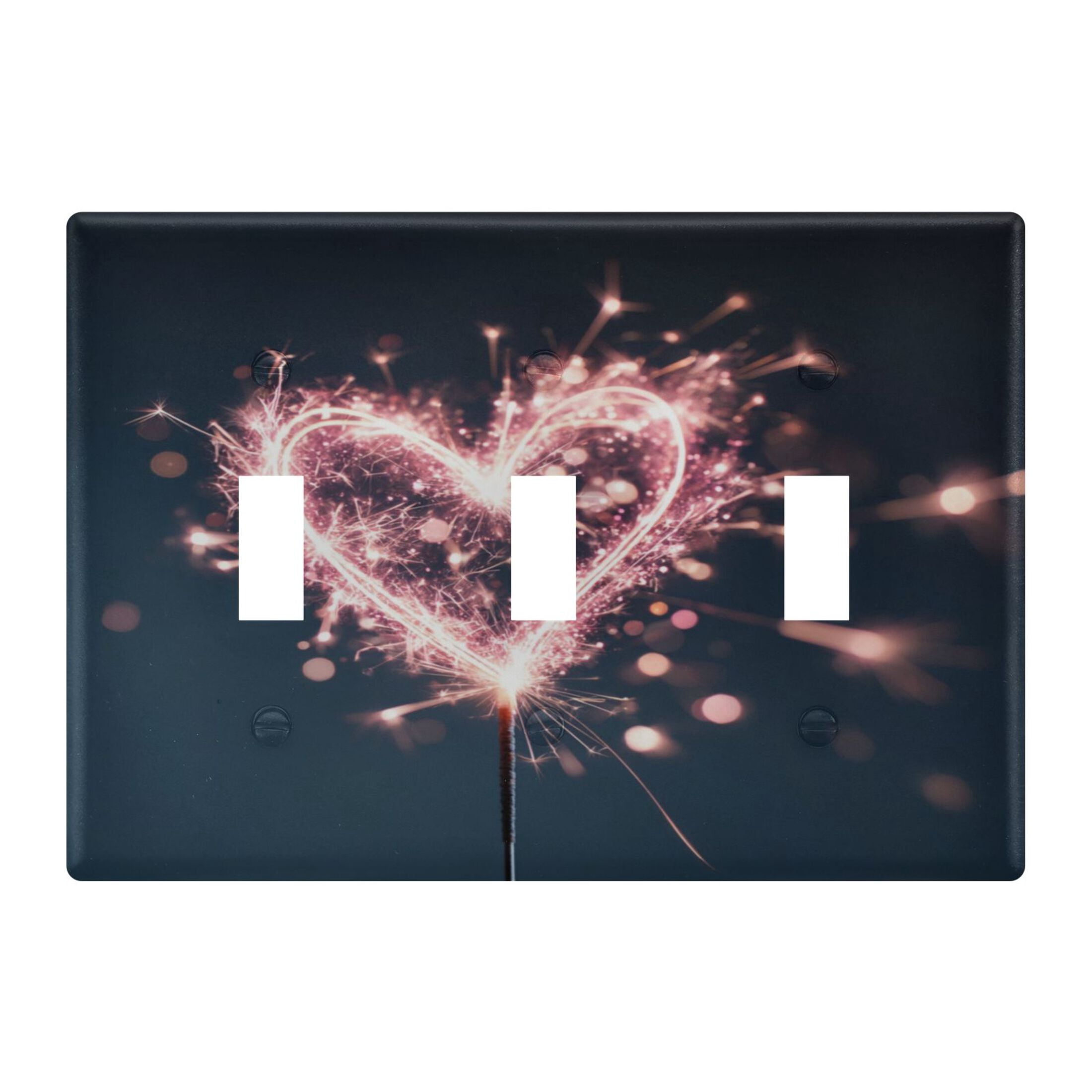 3-Hole Switch Plate Cover Faceplates Covers Smooth Rounded Corners Pink ...