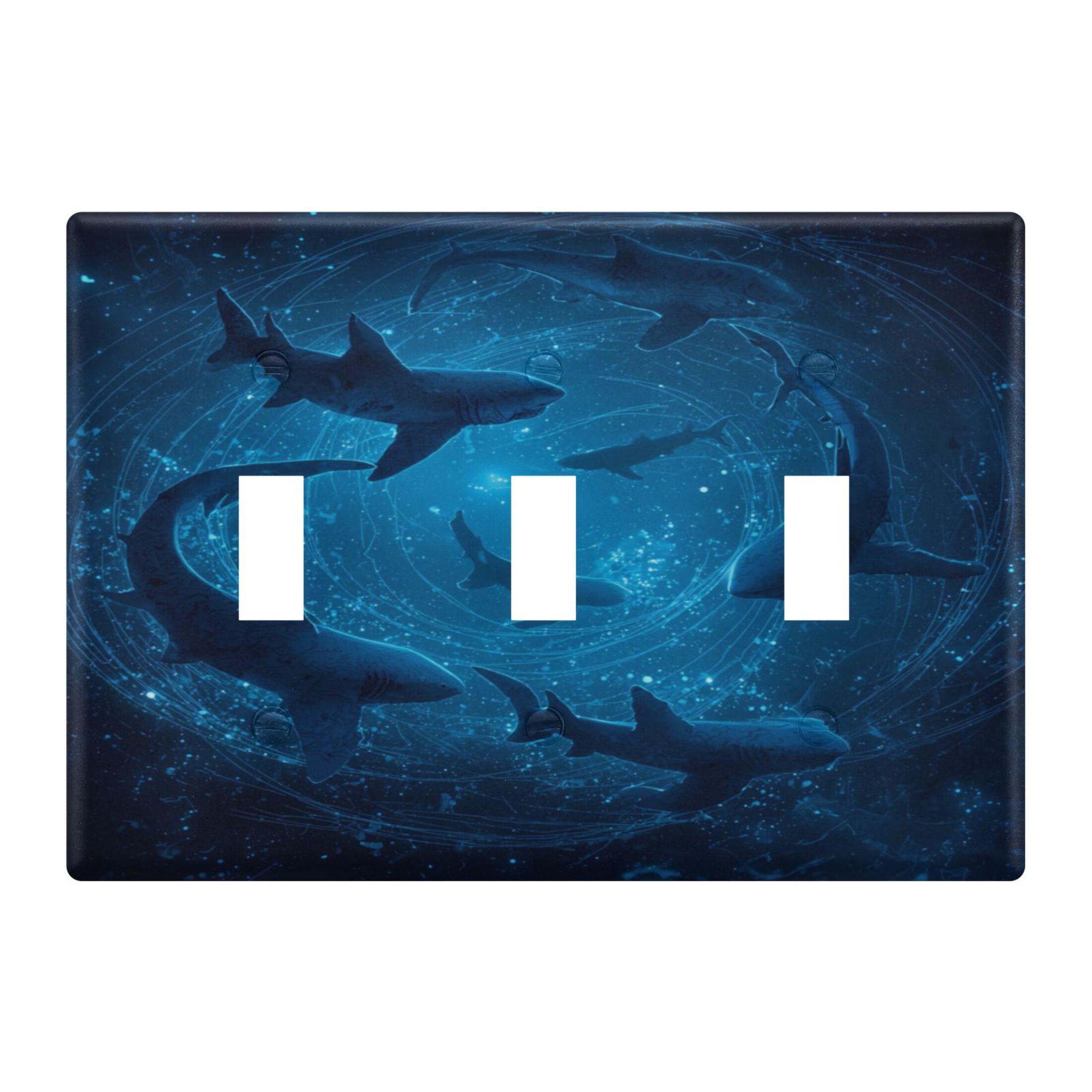 3-Hole Switch Plate Cover Faceplates Covers Smooth Rounded Corners ...