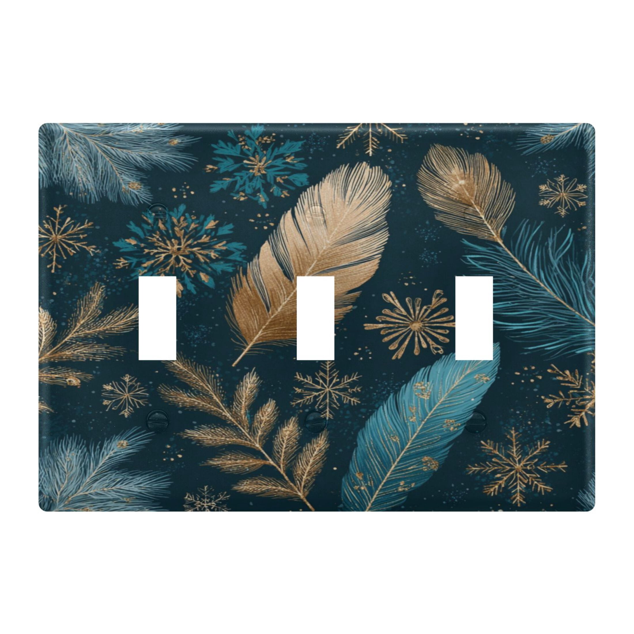 3-Hole Switch Plate Cover Faceplates Covers Smooth Rounded Corners ...