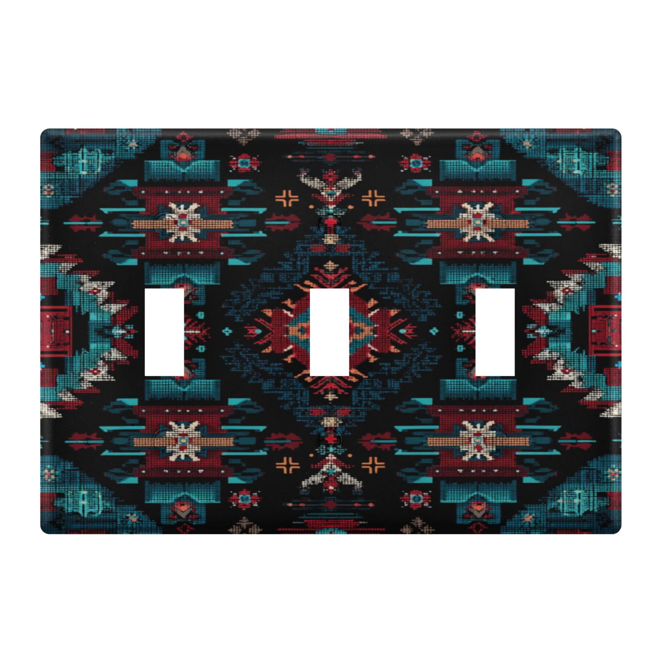 3-Hole Switch Plate Cover Faceplates Covers Smooth Rounded Corners ...