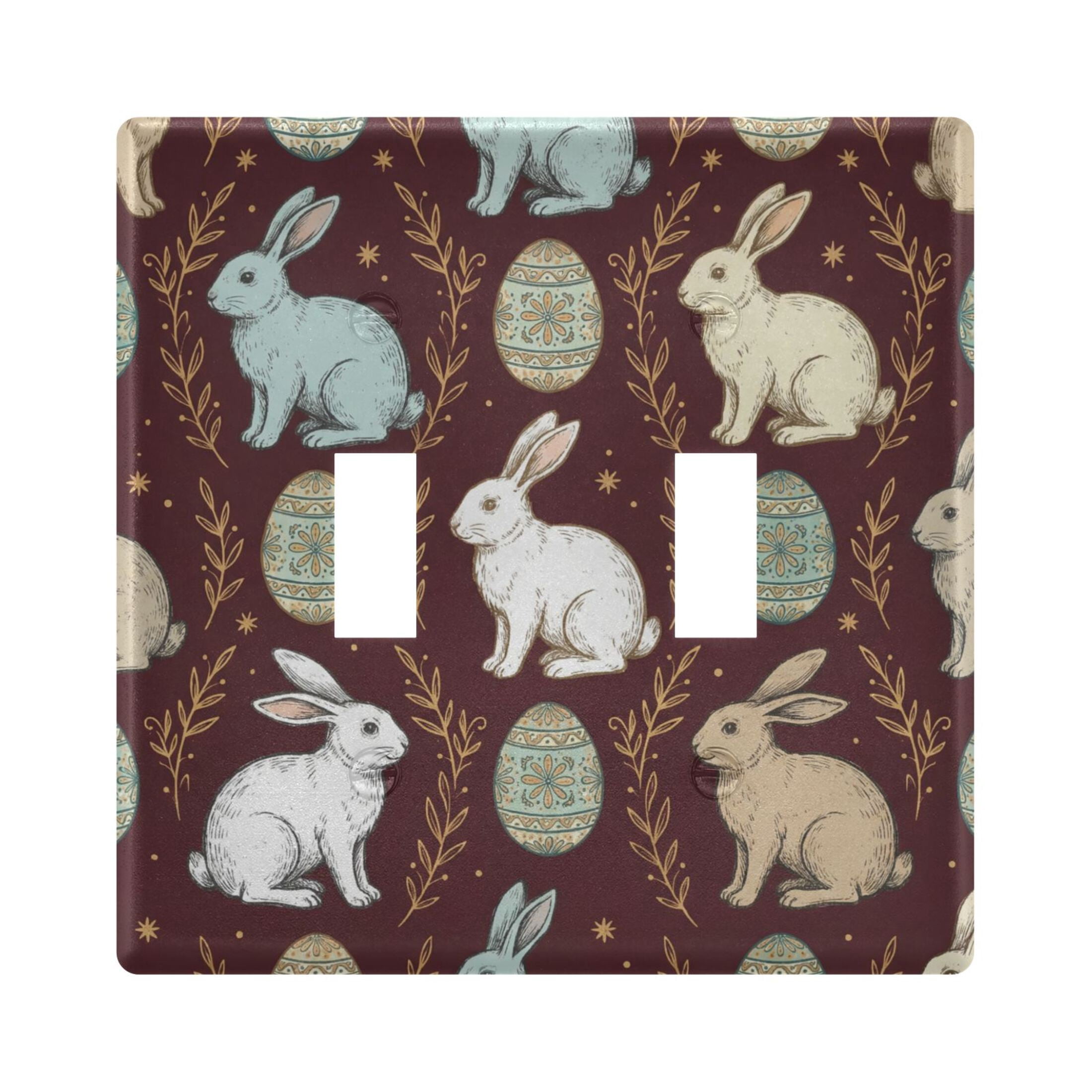 3-Hole Switch Plate Cover Faceplates Covers Smooth Rounded Corners ...