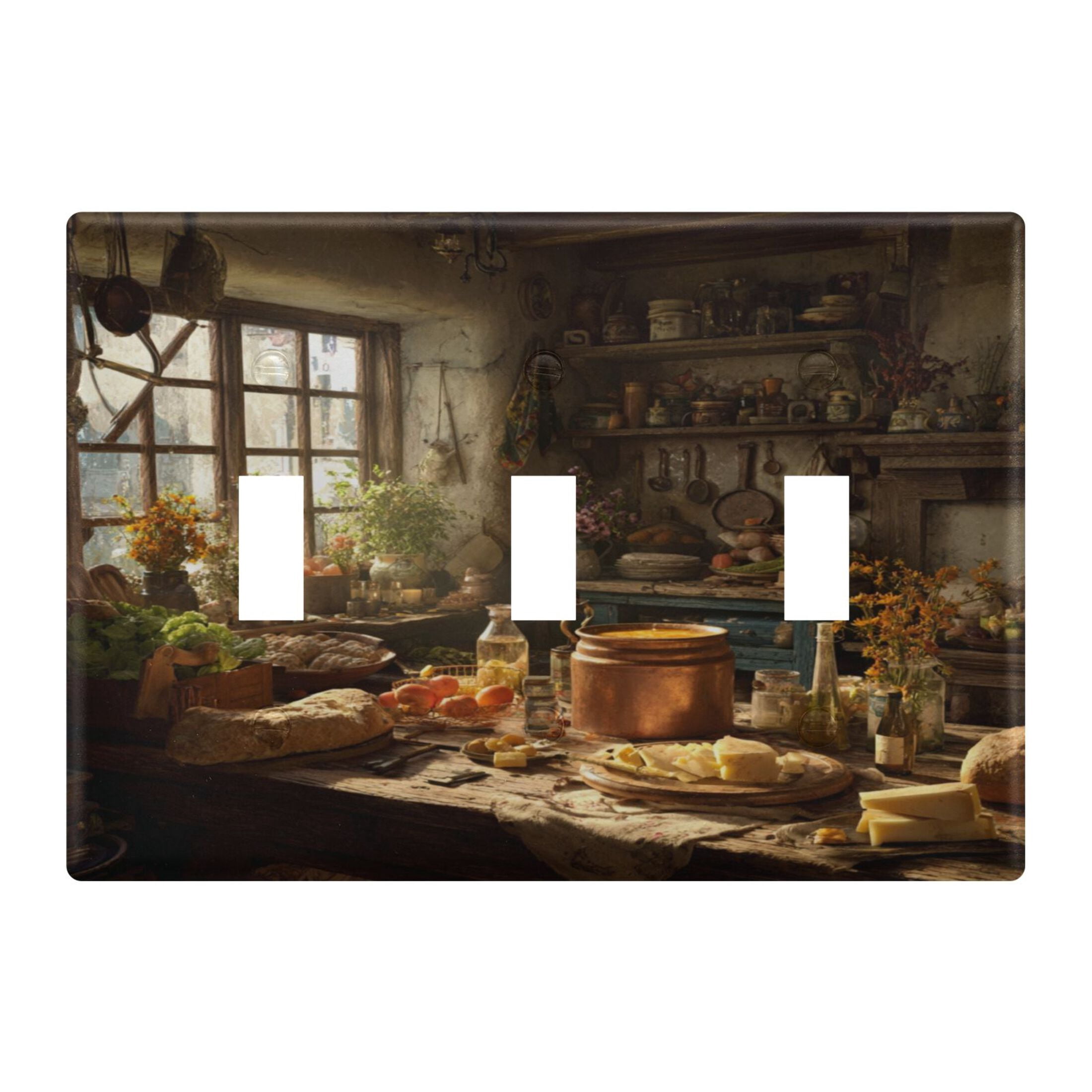 3-Hole Switch Plate Cover Faceplates Covers Smooth Rounded Corners ...