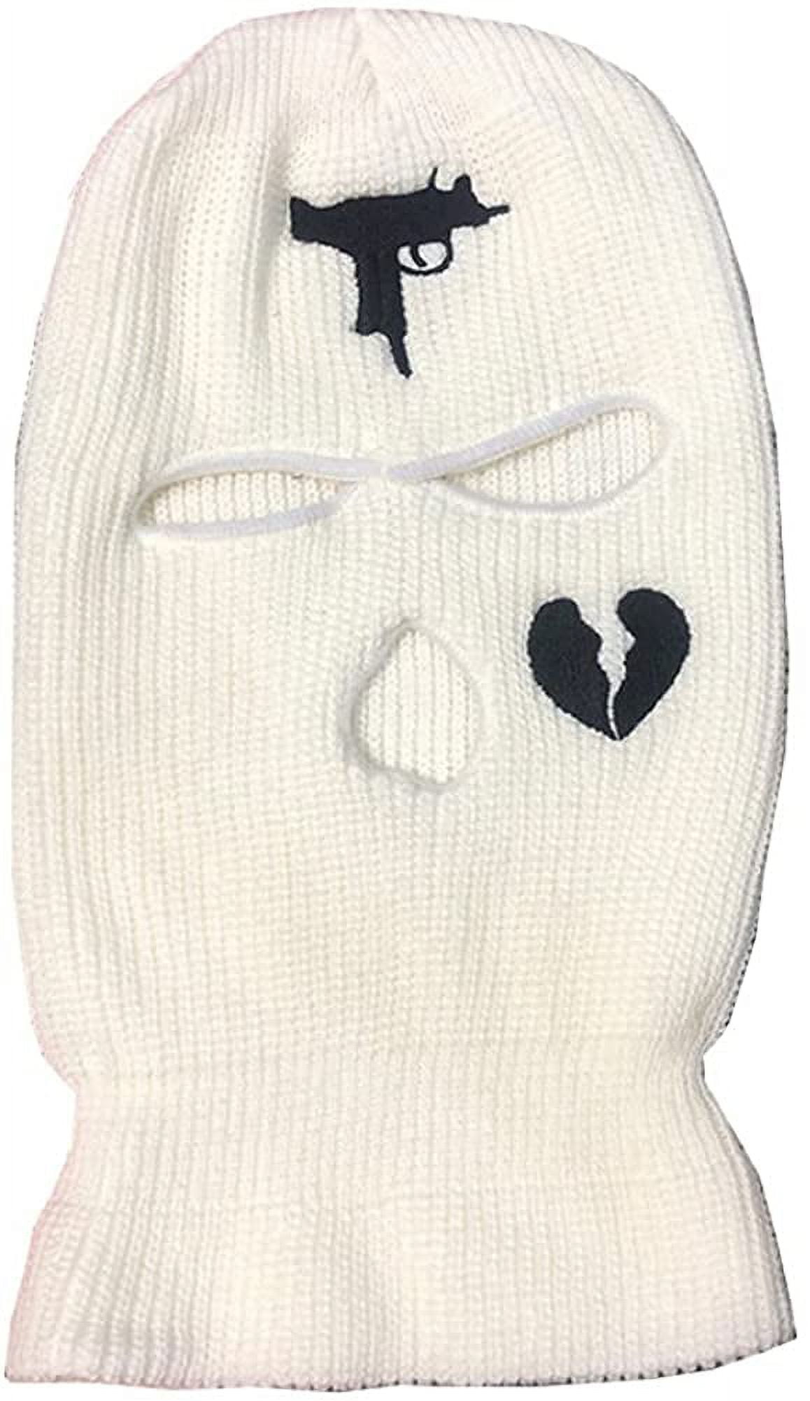 3 Hole Uzi Balaclava Knitted Full Face Cover Ski Mask Winter Windproof ...