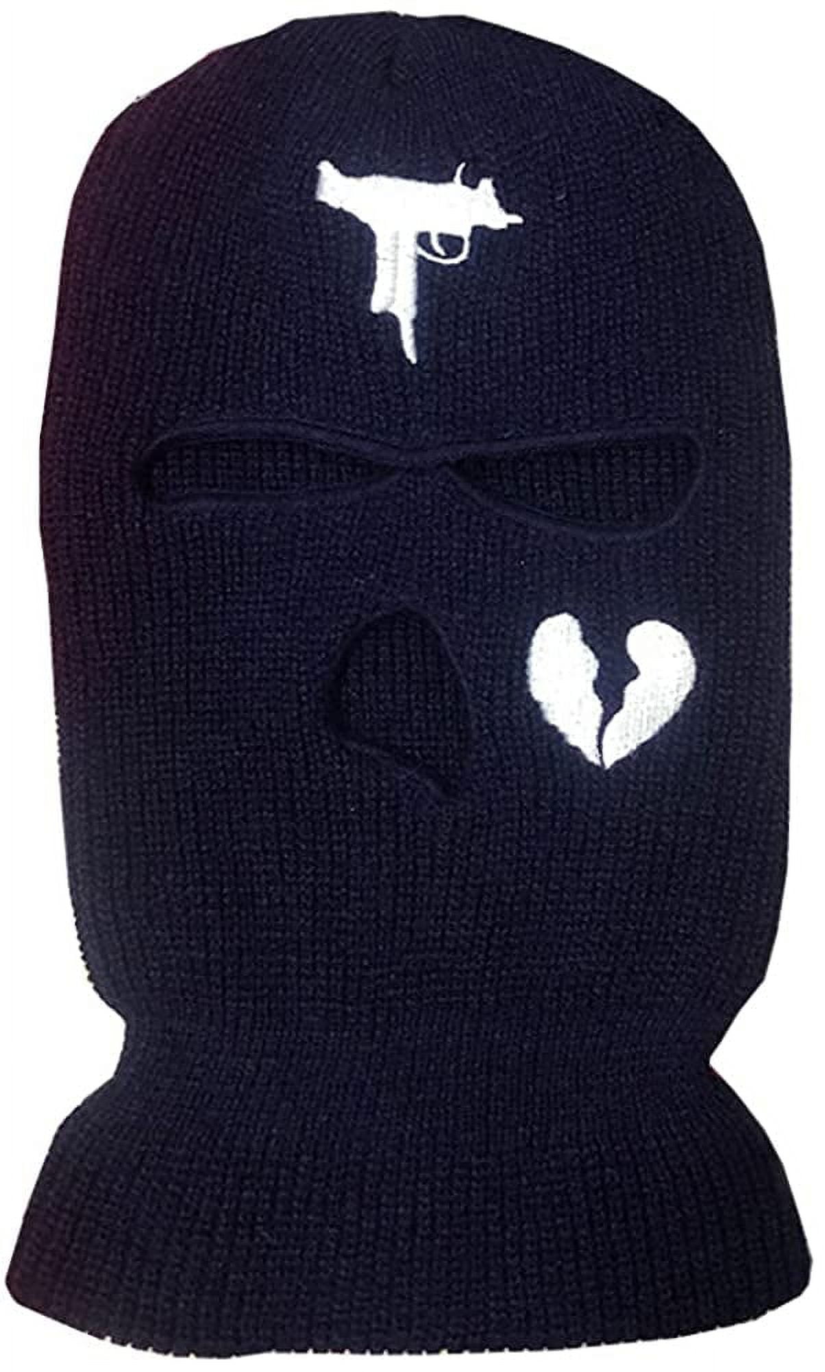 3 Hole Uzi Balaclava Knitted Full Face Cover Ski Mask Winter Windproof ...
