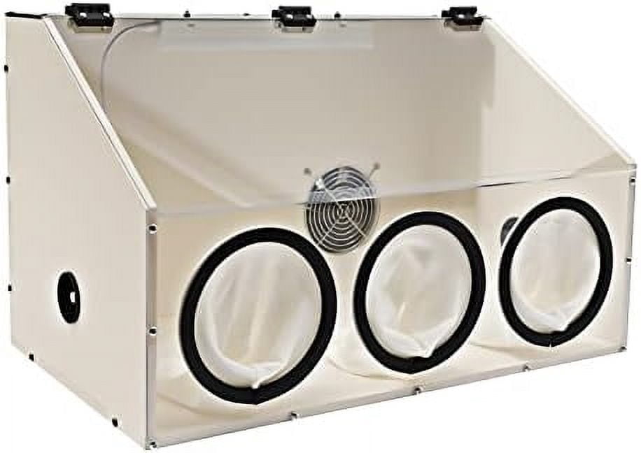 3 Holes Dust Cover Fully Enclosed Electric Grinding Table Polisher Dust ...