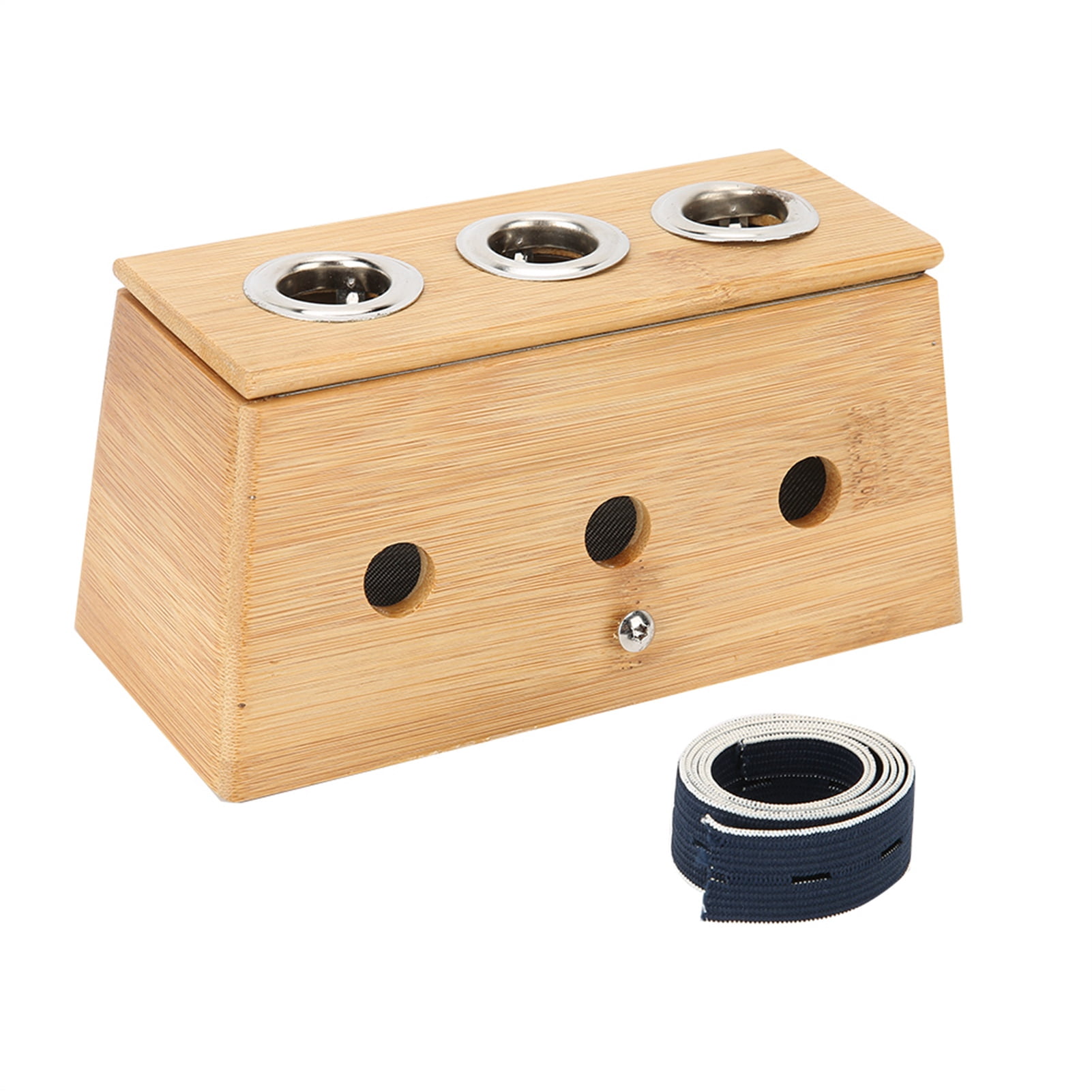 3 Holes Moxa Moxibustion Box Acupuncture Moxa Roller Stick Holder ...