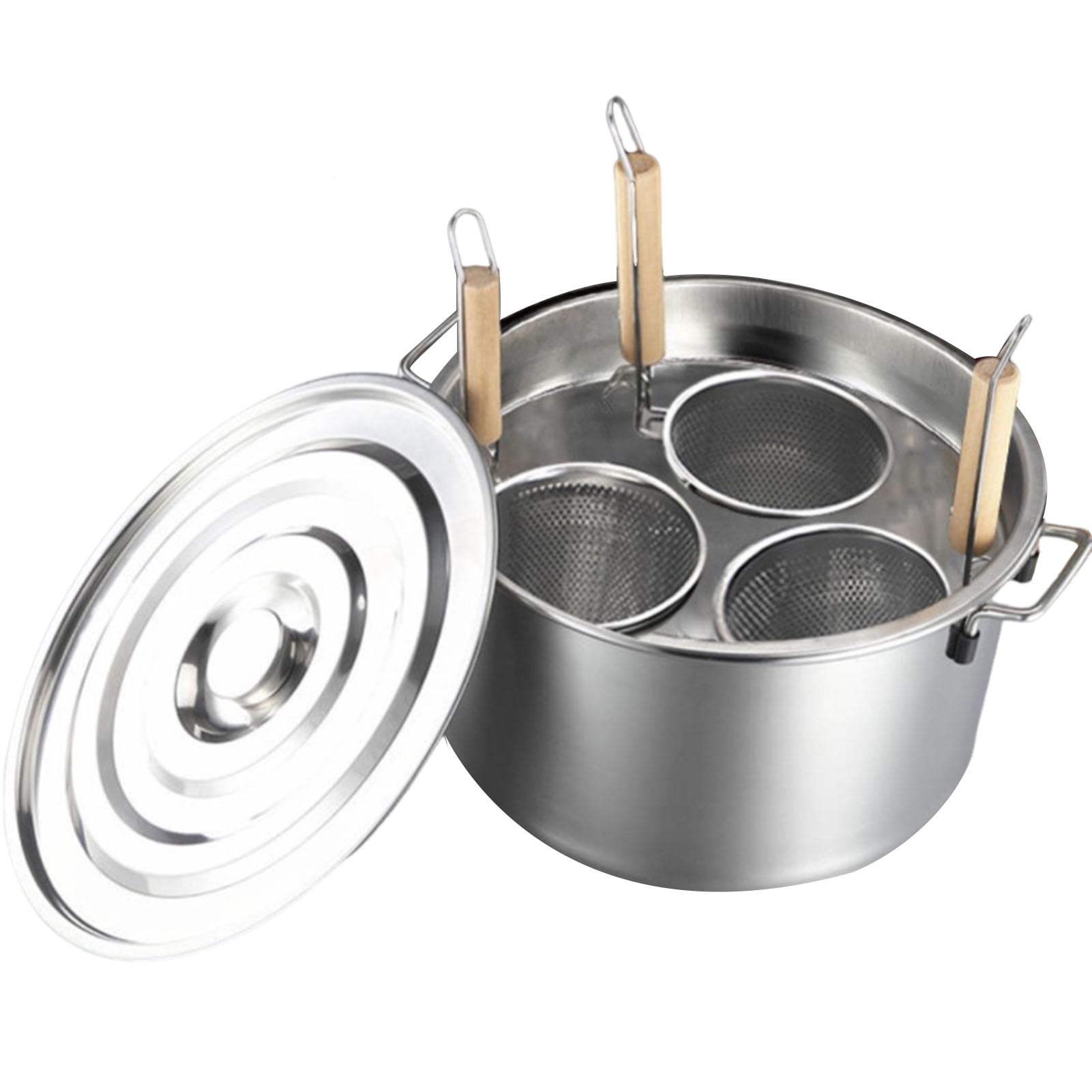 3 Holes Pasta Cooking Tool,Stainless Steel Pasta Cooker, with Insert ...