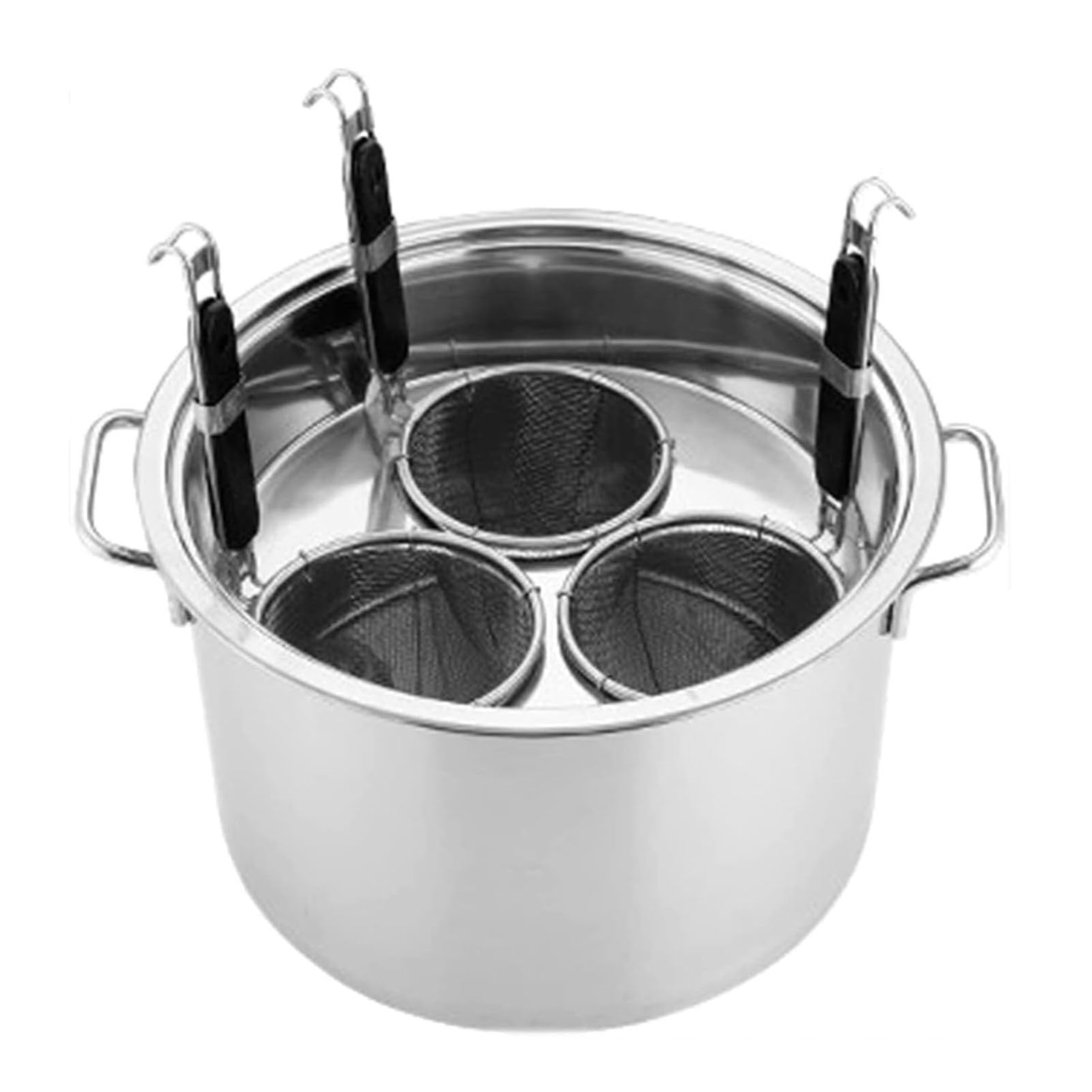 3 Holes Pasta Cooking Tool,Stainless Steel Pasta Cooker, with Insert ...