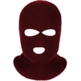 3 Holes Ski Mask Full Face Cover Outdoor Balaclava Winter Knitted Neck ...