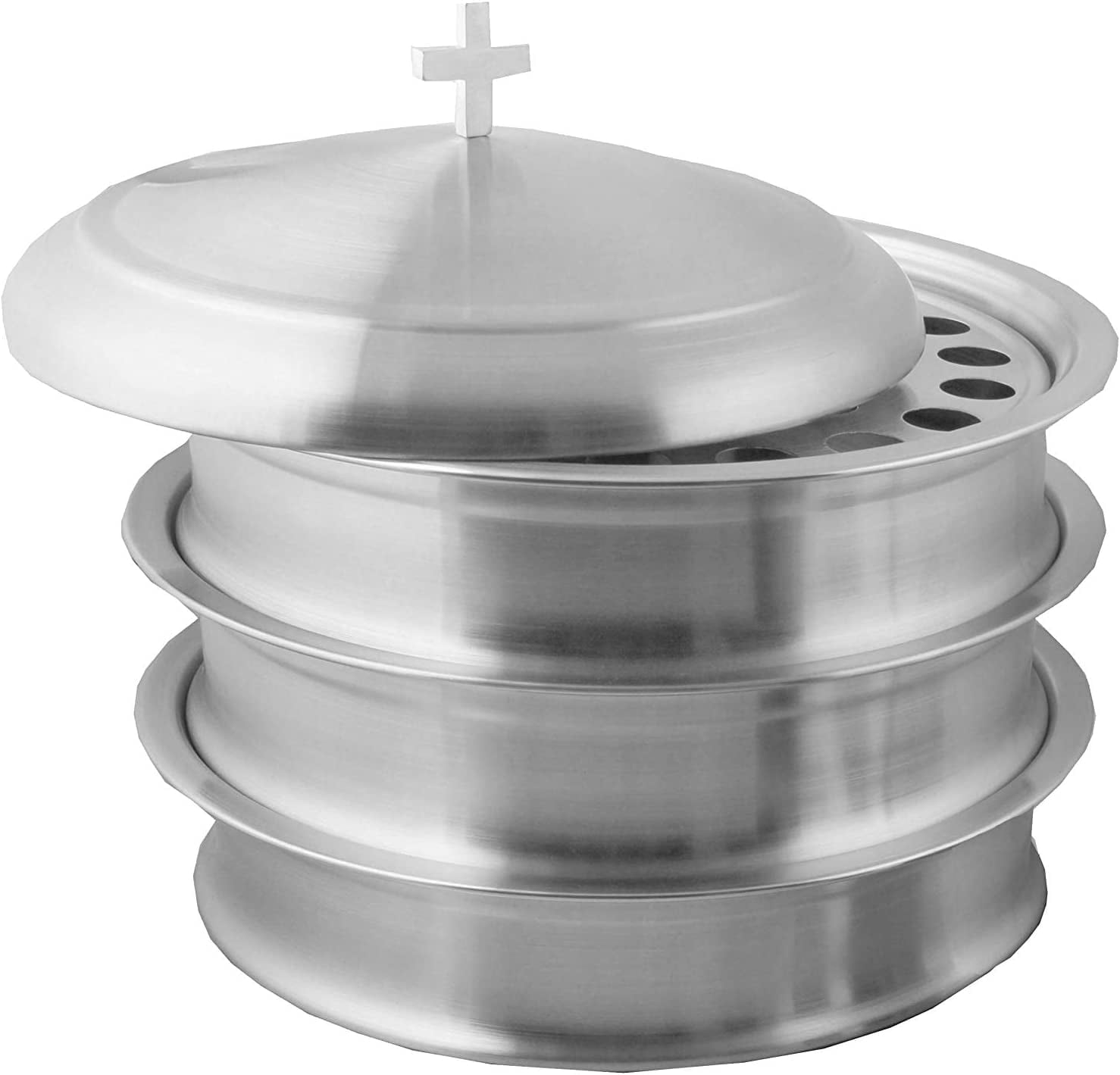 3 Holy Wine Serving Trays with a Cover Communion Tray Set of 3 with ...