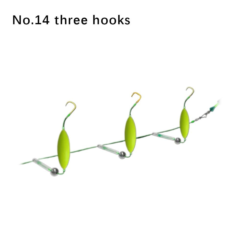 3-Hook Carp Fishing Hair Rig, Anti-Bottom Automatic Flipping Metal ...