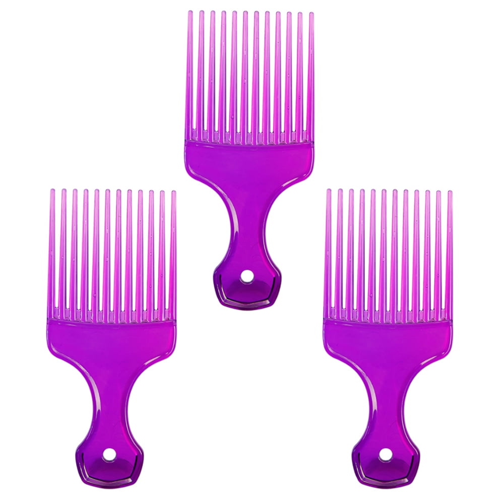 3 Household hair comb, plastic wide tooth hair comb, portable styling ...