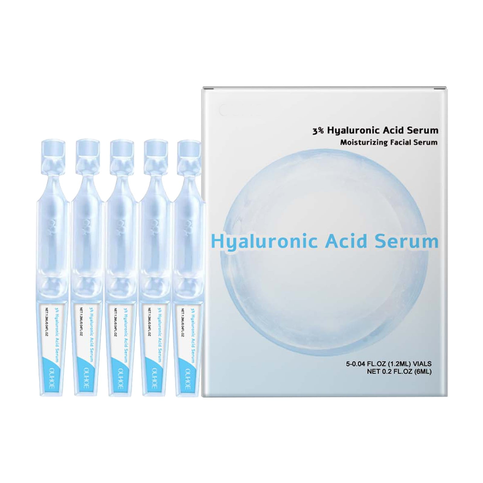 3% Hyaluronic Acid Serum – Ultra-Hydrating Glass Skin Vials in ...