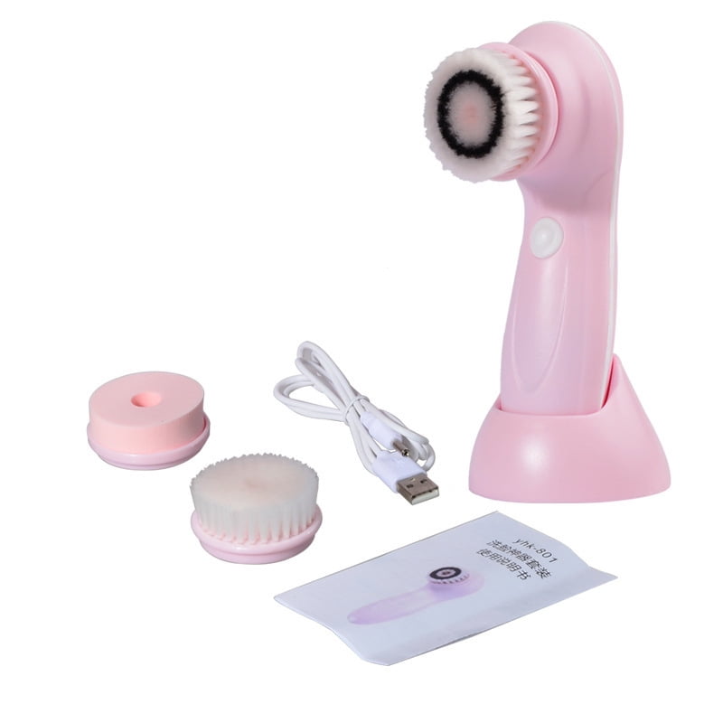 3 IN 1 Electric Facial Cleaner Face Cleansing Brush Wash Machine Spa ...
