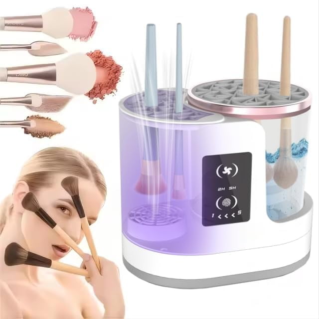 3 IN 1 Electric Makeup Brush Cleaner Machine Electric Makeup Brush ...