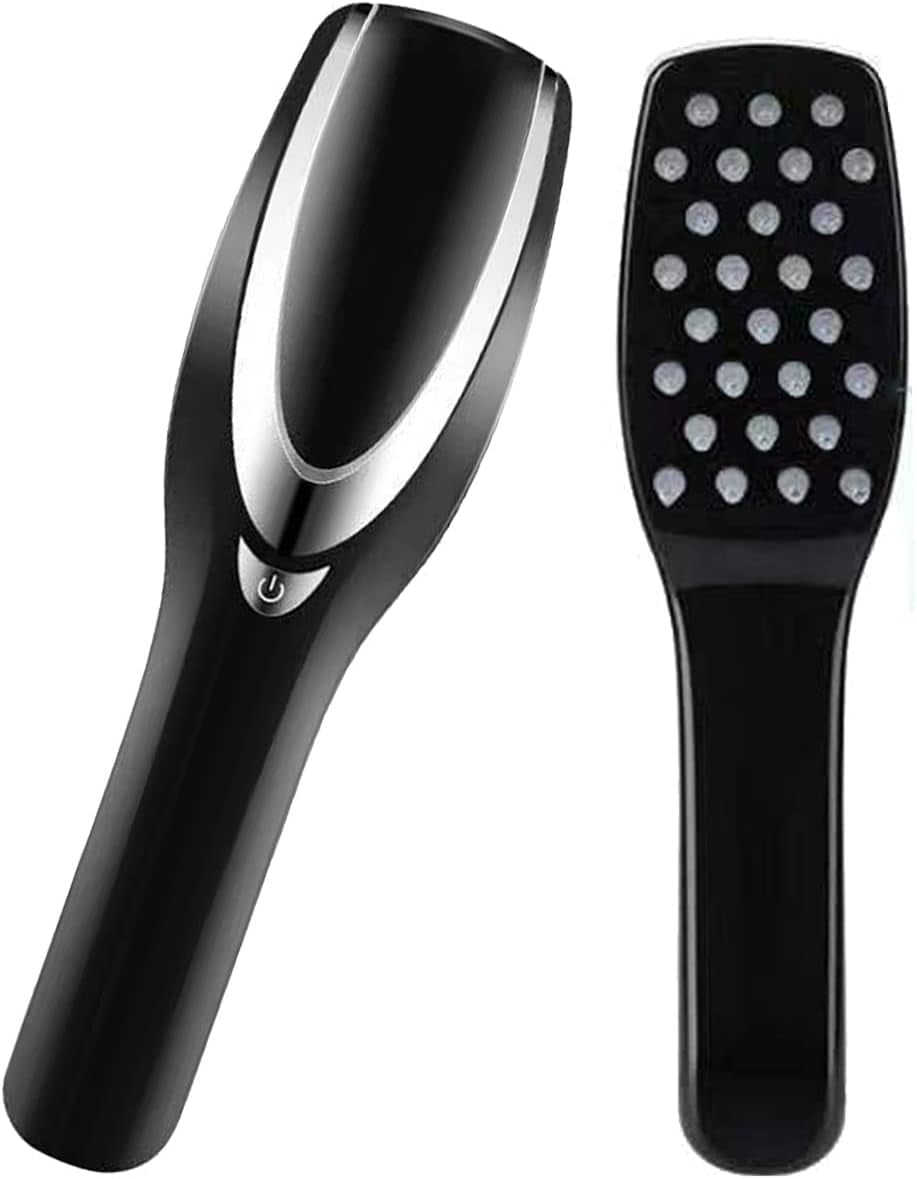 3-IN-1 Electric Massage Comb, Phototherapy Scalp Massager Comb Brush ...