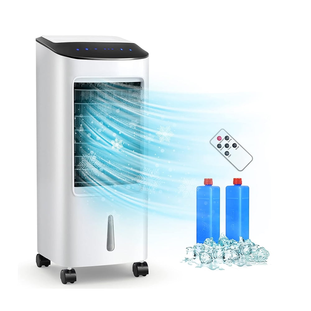 3-IN-1 Evaporative Air Cooler, 70° Oscillating Swamp Cooler, Compact ...