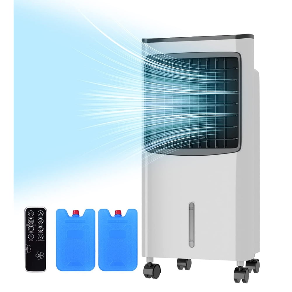 3-IN-1 Evaporative Air Cooler, Wide Oscillating Air Cooler with ...