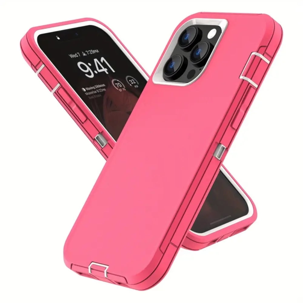 3 IN 1 Heavy Duty Armor Shockproof Dust-Proof Case For iPhone 15 14 13 ...