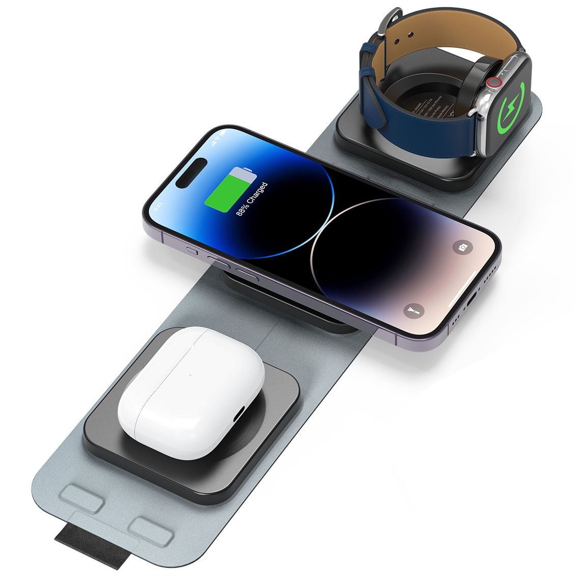 3-IN-1 MagSafe Magnetic Wireless Charging Station - Walmart.com