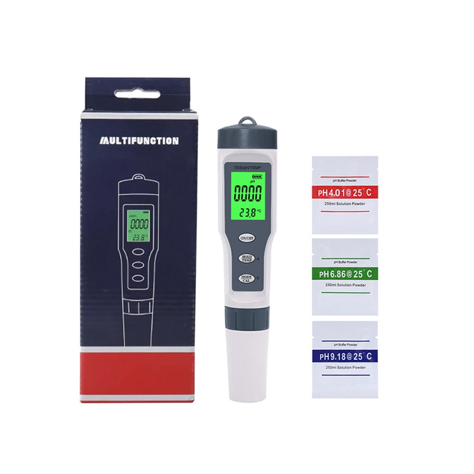 3 IN 1 PH Meter Water Quality Tester PH/TDS/TEMP Digital LCD EZ 9901 ...