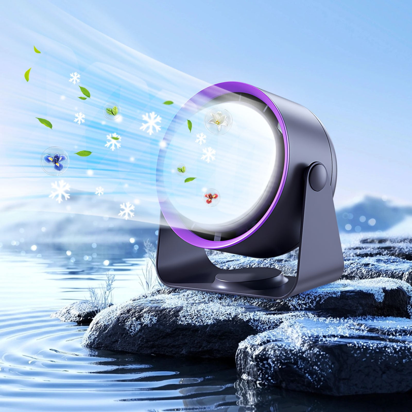 3-IN-1 Portable Air Conditioners, Mini Desktop Cooling Misting Fan ...