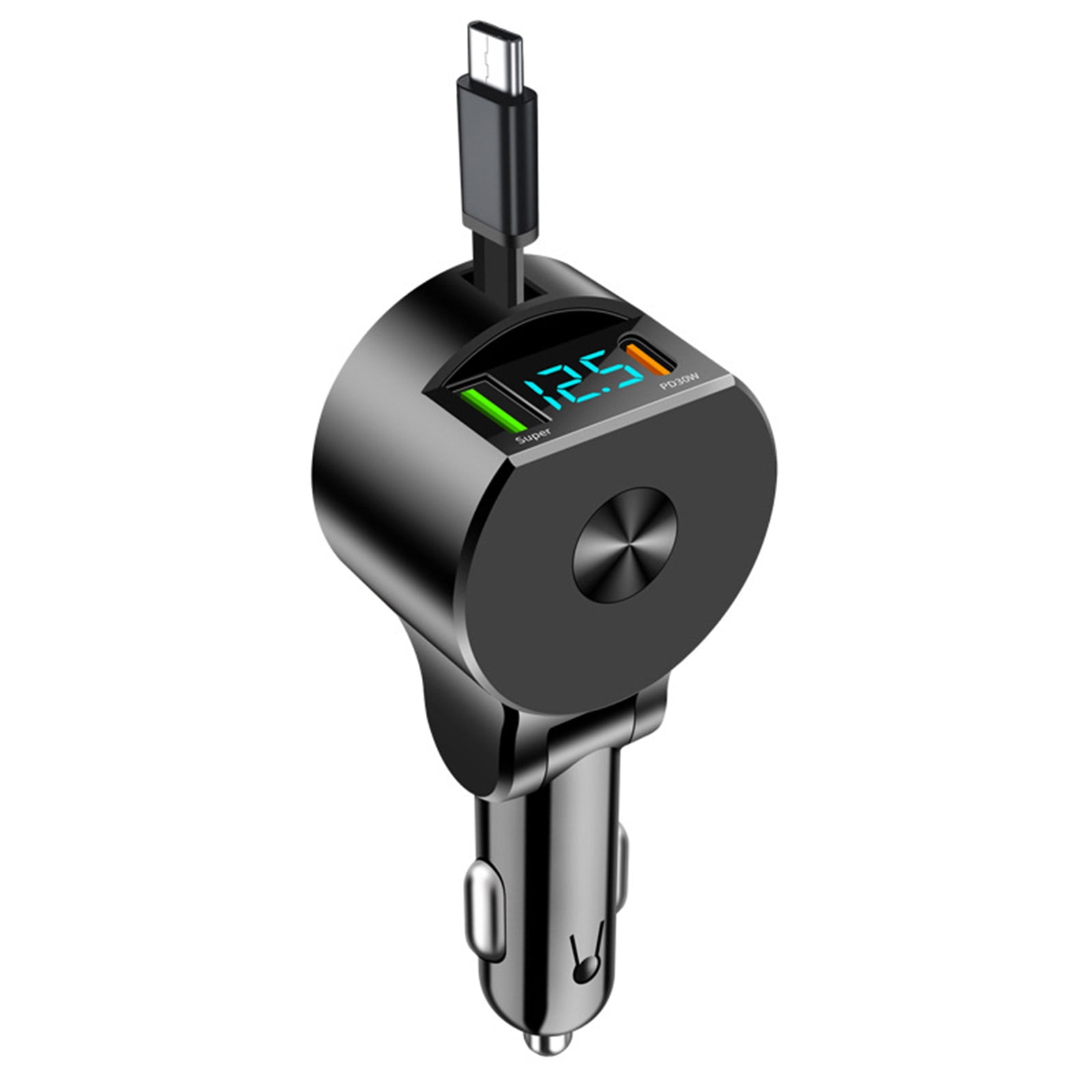 3 IN 1 Retractable Car Charging USB USB C Cable Cord PD30W Fast ...