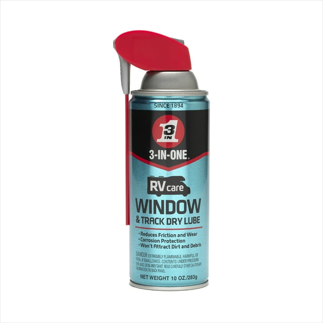 3-IN-ONE RVcare Window & Track Dry Lube size 10 oz. not for Machine ...