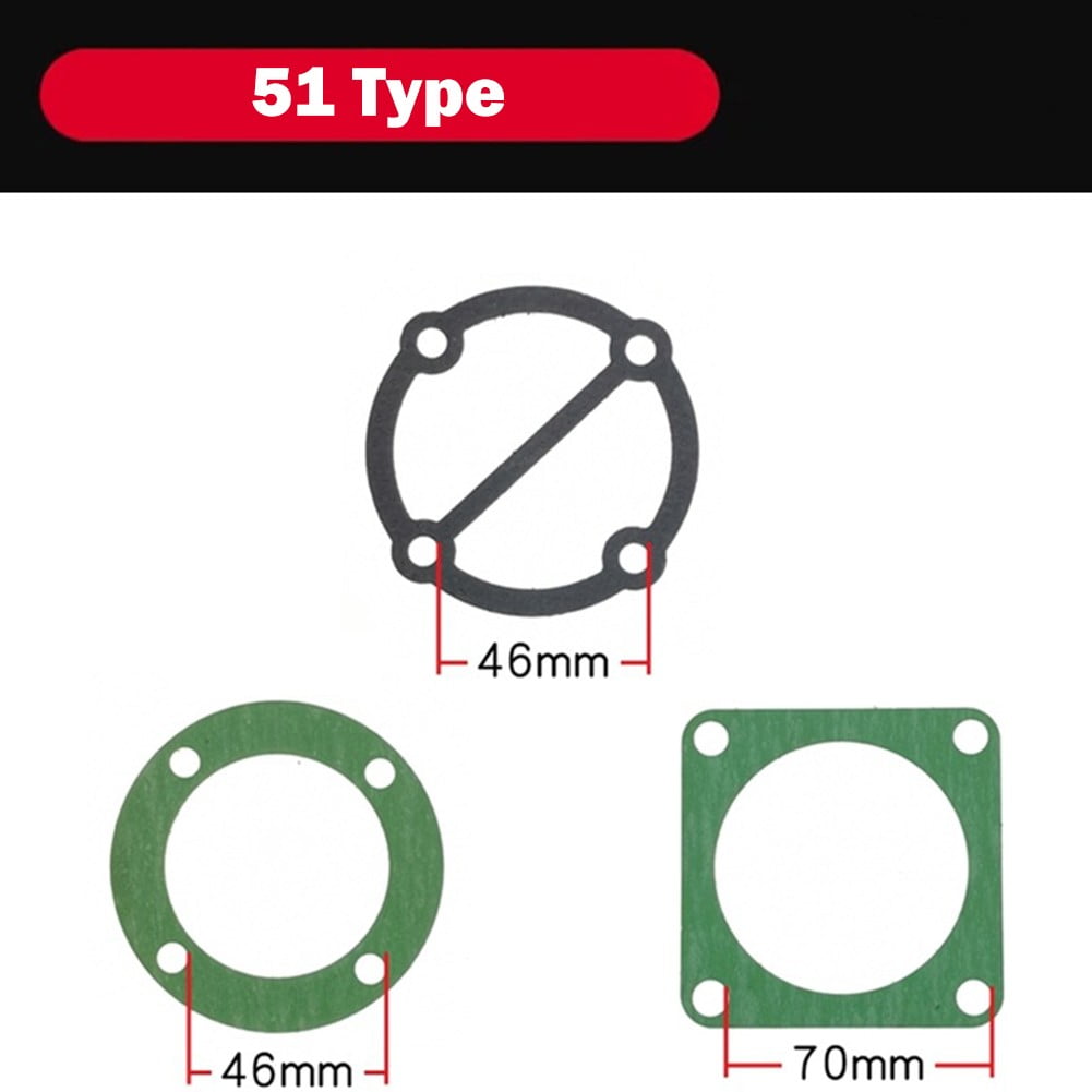 3 in 1 Air Compressor Cylinder Head Base Valve Plate Gaskets Washers 51 ...