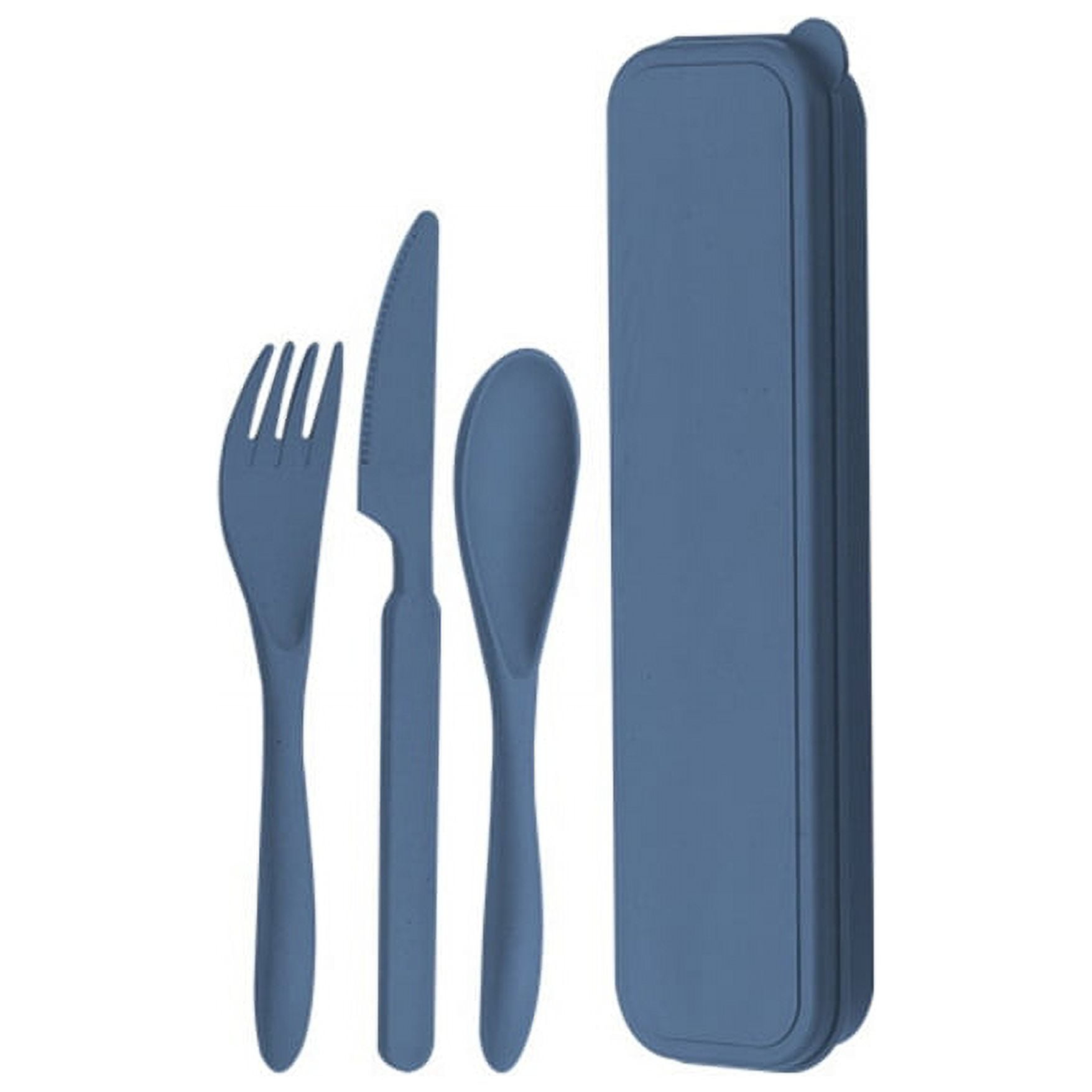 3 In 1 Camping Utensil Set, Utensils Set With Case, Travel Utensils ...