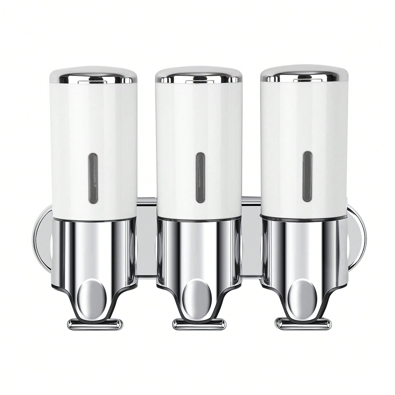 3-In-1 Chamber Bathroom Shower Soap Dispenser – Wall Mounted Shampoo ...