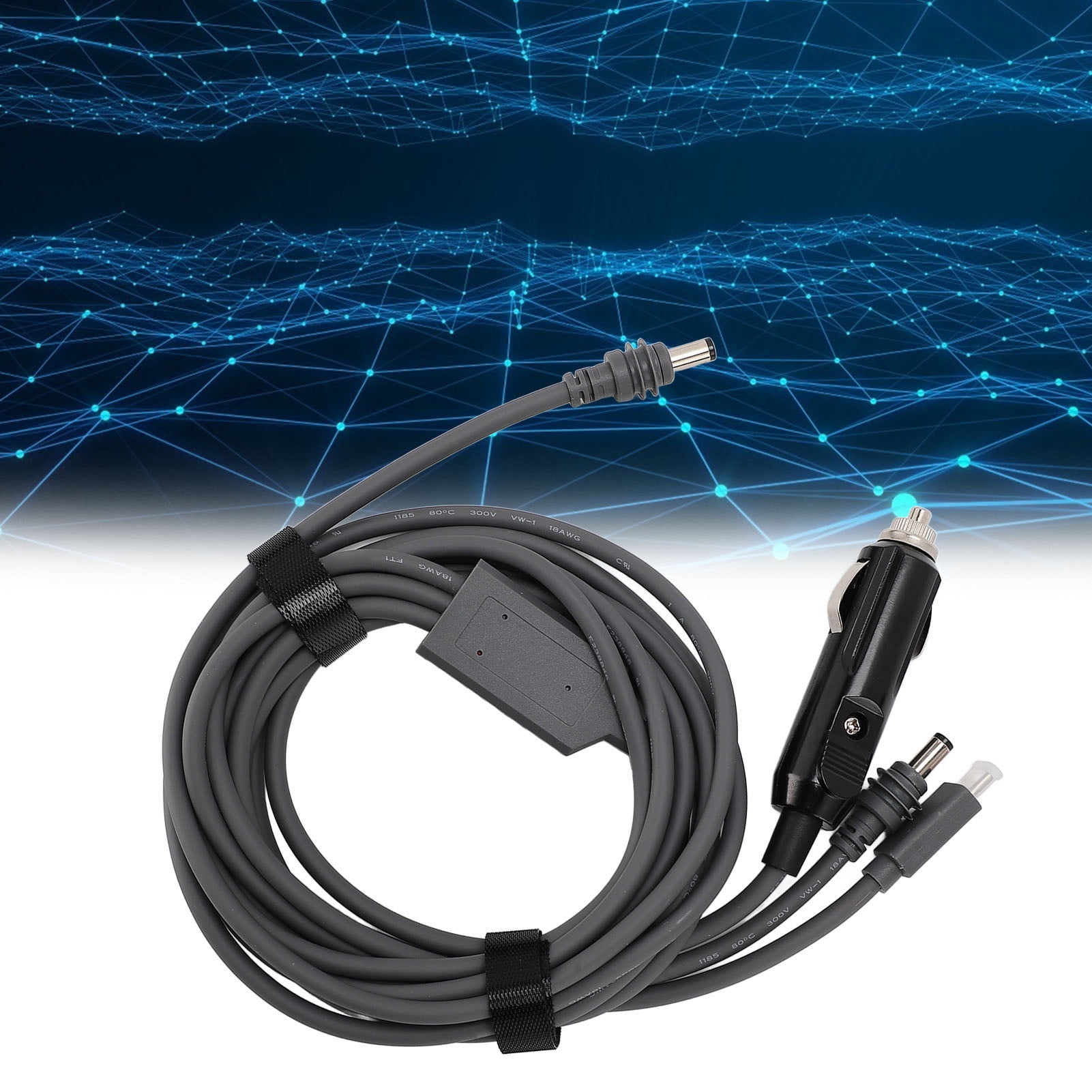 3 In 1 Charging Cable, DC Power Cable Car Charger Port PVC Wire Sheath ...