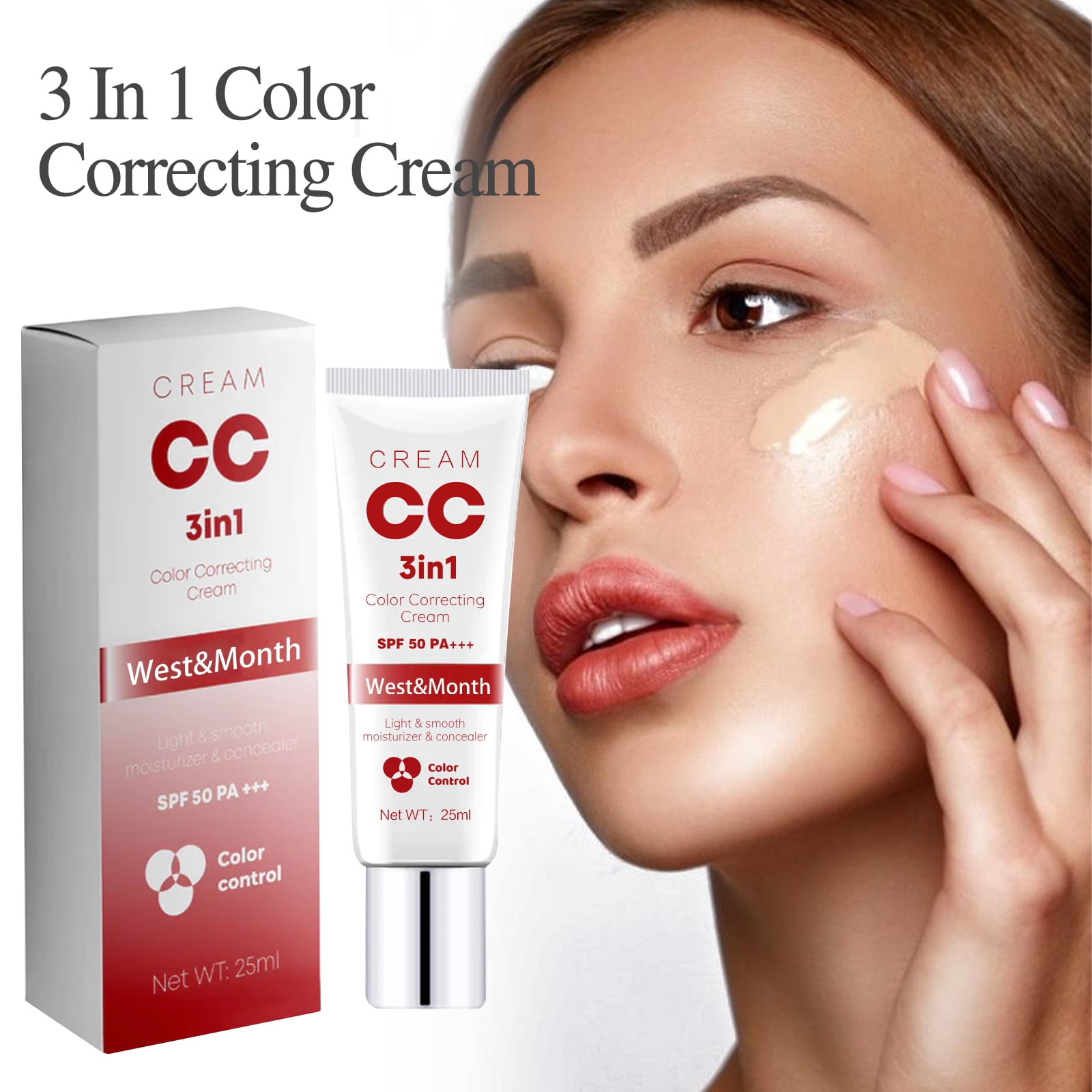3 In 1 Color Correcting Cream, Cover Dark Spots, Moisturize Skin Care ...