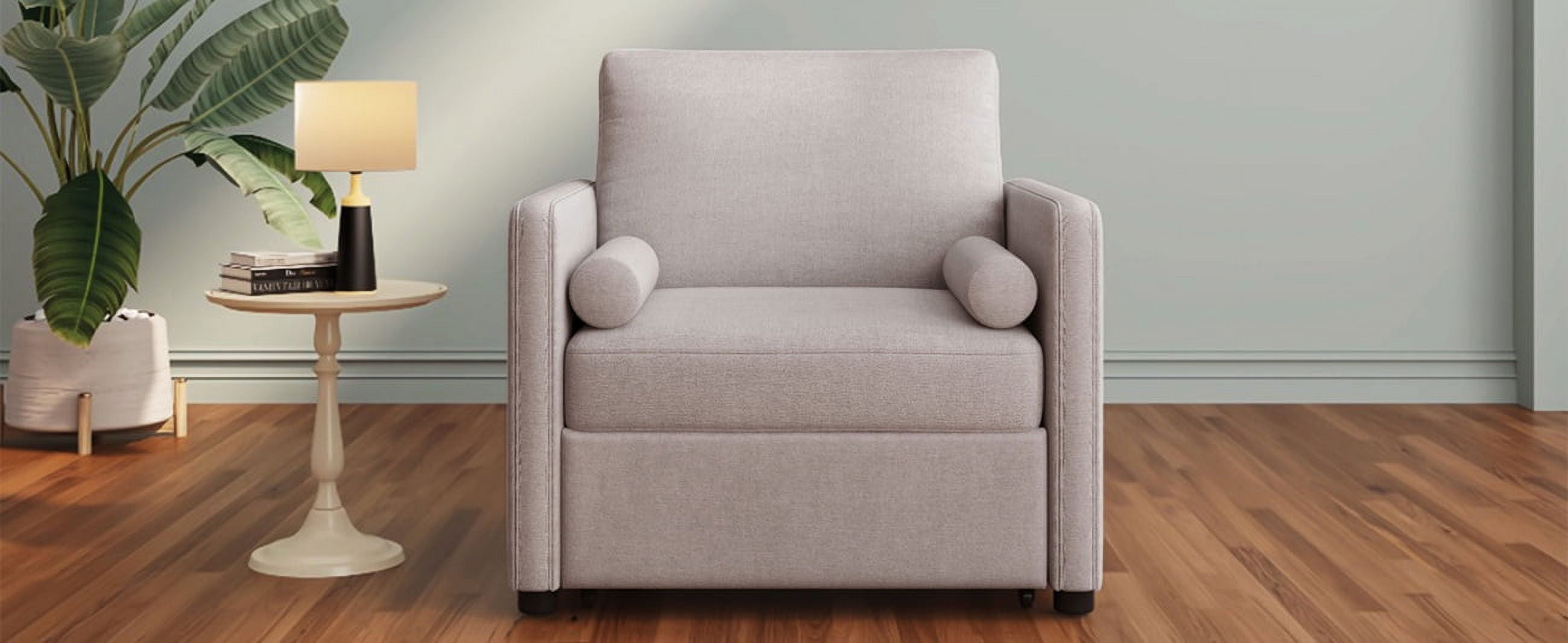 3 In 1 Convertible Sleeper Chair Bed,Single Bed for Living Room with ...