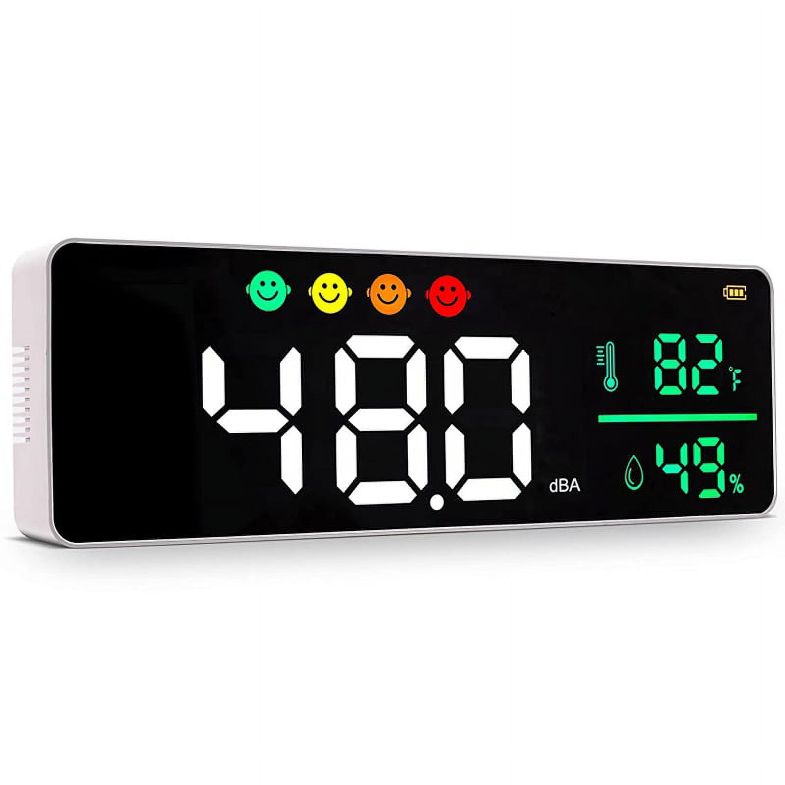 Decibel Meter Sound Level Reader+Humidity & Temperature, Classroom ...