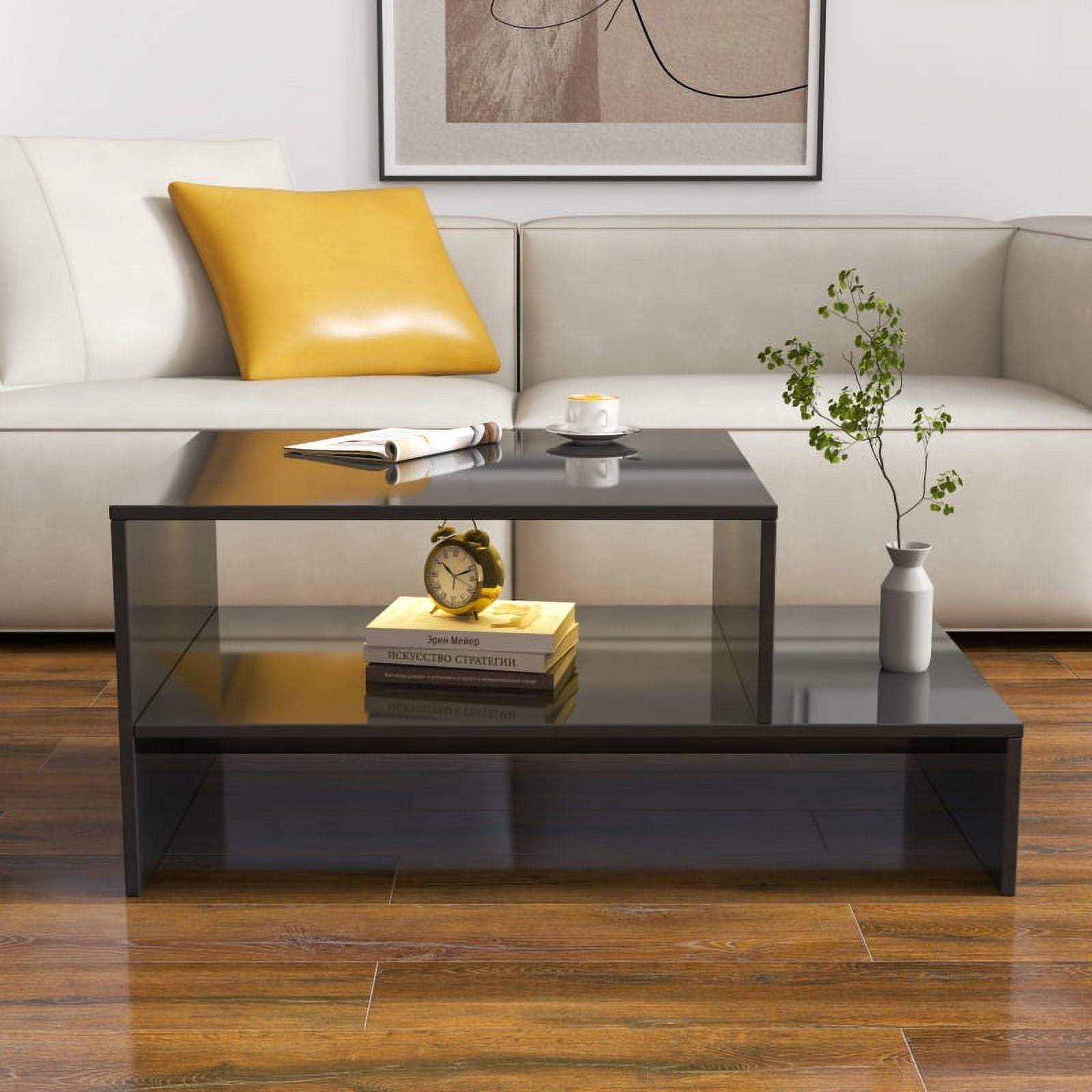 3 In 1 Deformed Coffee Tables With Storage Cabinet For Living Room ...